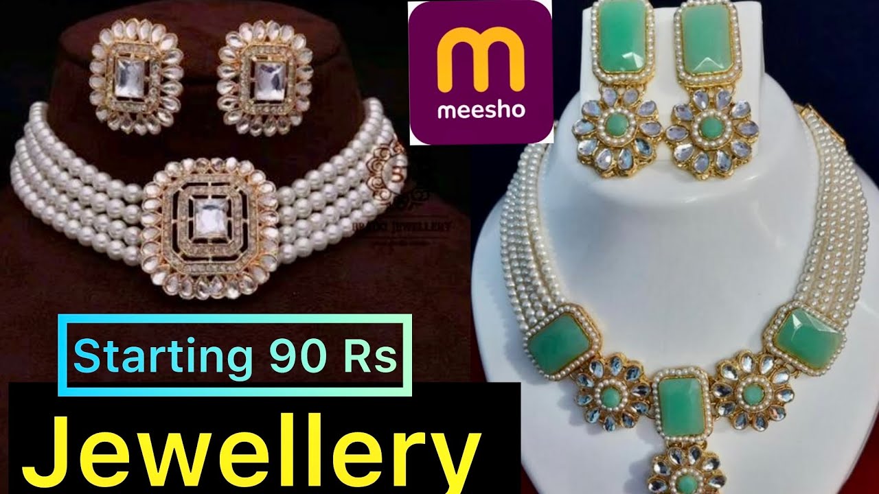 Meesho Jewellery Haul Starting 90 Rs, Wedding,Party Wear Jewellery ...