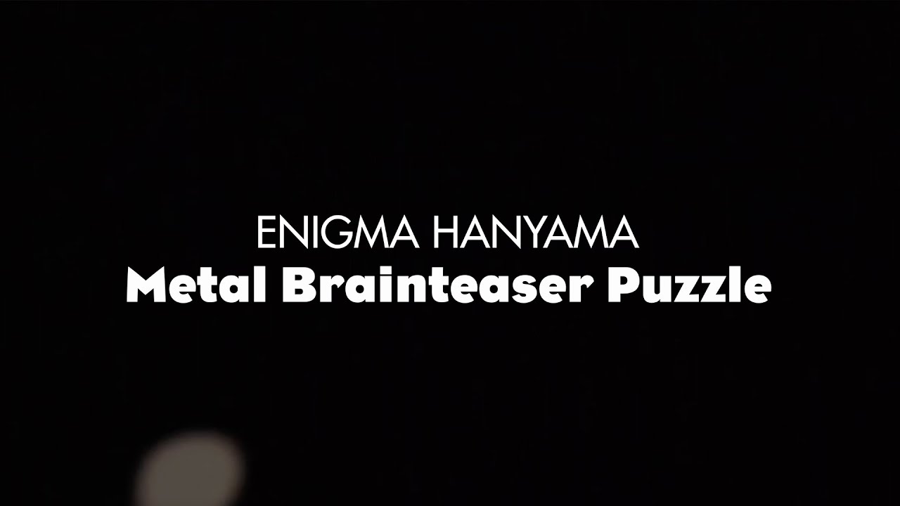Hanayama Enigma Level 6 Cast Metal Brain Teaser Puzzle - YouTube