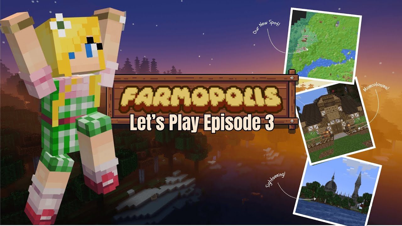 Our First Colonists Arrive 🏛️ | Farmopolis Ep. 3 | Starting MineColonies in Modded Minecraft ...