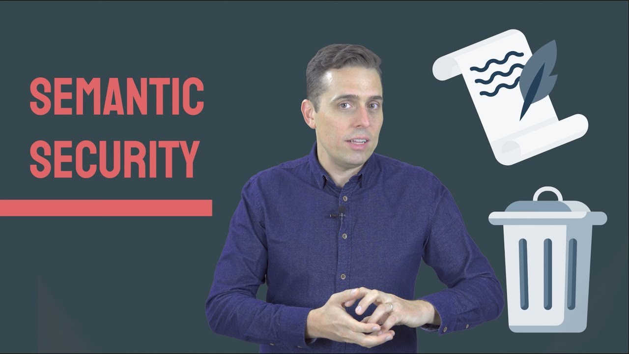 Semantic Security and the One-Time Pad - YouTube