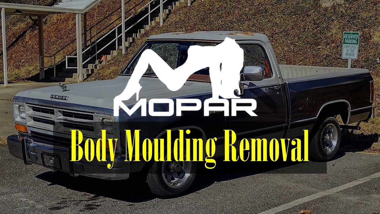 Dodge D100 Lower Trim Removal - Body Moulding Removal - Dodge Ram ...