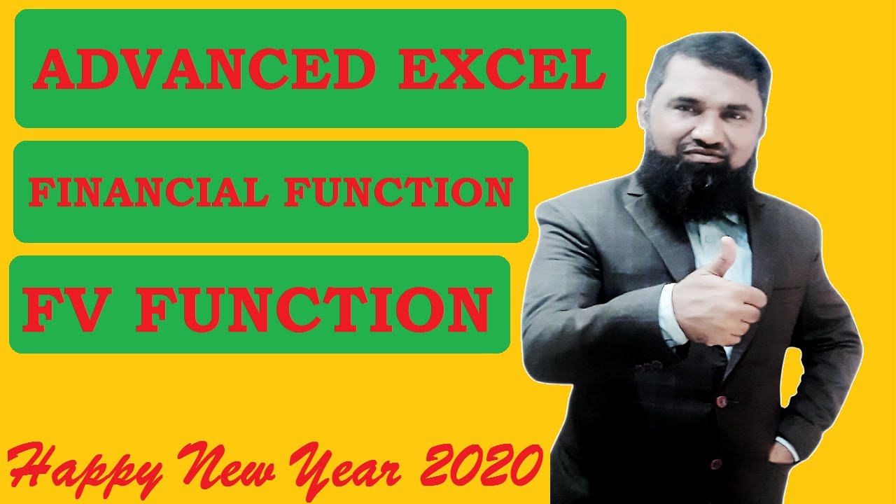 Excel FV Function YouTube Excel FV Function YouTube