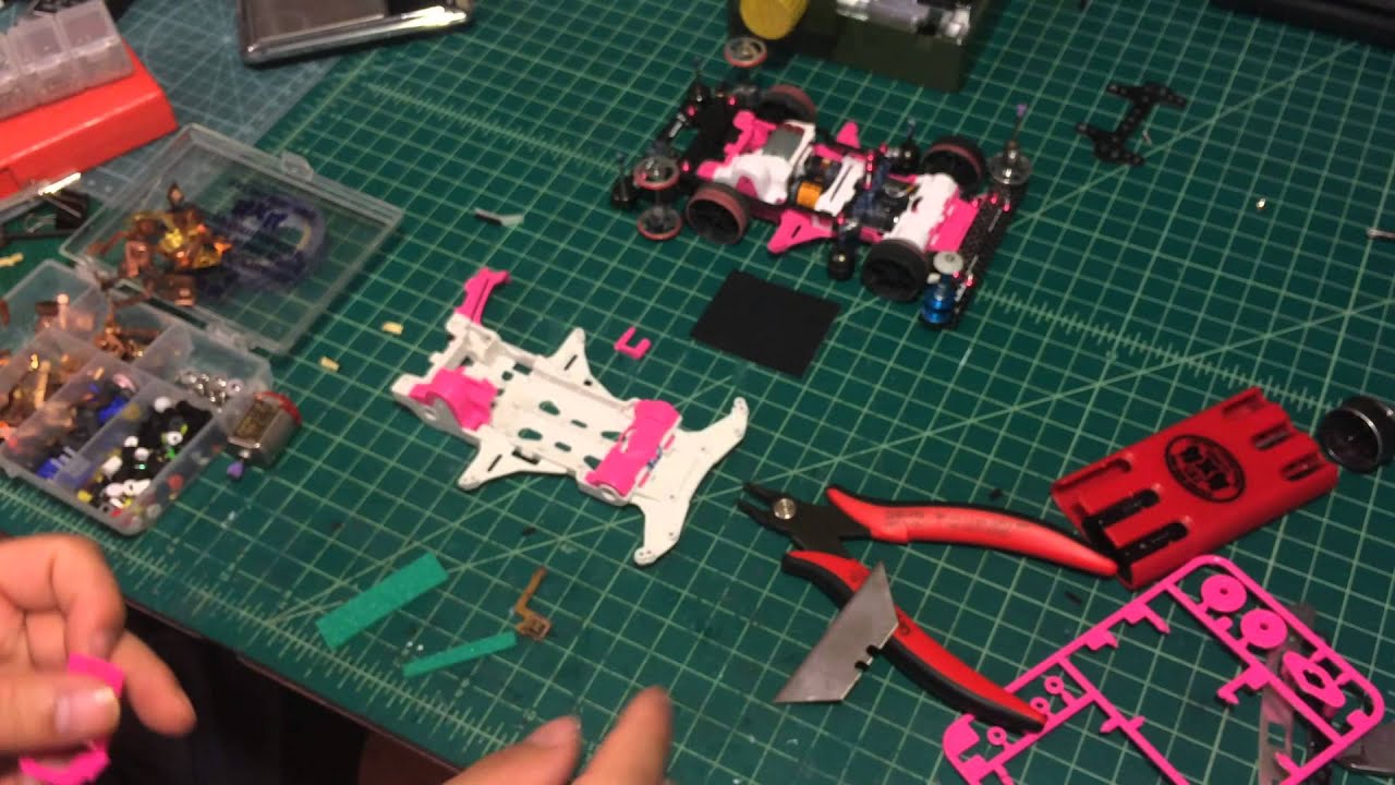 Tamiya Mini 4WD【ミニ四駆】 VS Chassis Basic Foundation setup Education 2 ...