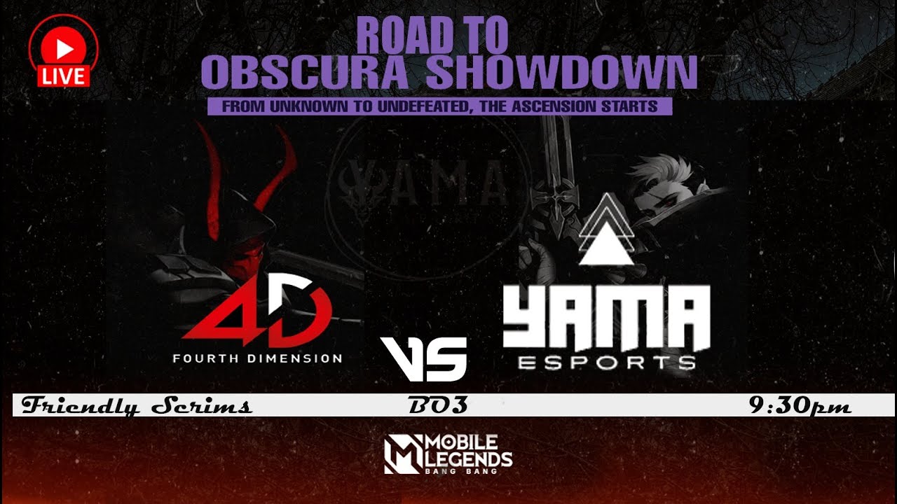 YAMA VS 4TH DIMENSION (BO3 FRIENDLY SCRIMS) ROAD TO OBSCURA SHOWDOWN - YouTube
