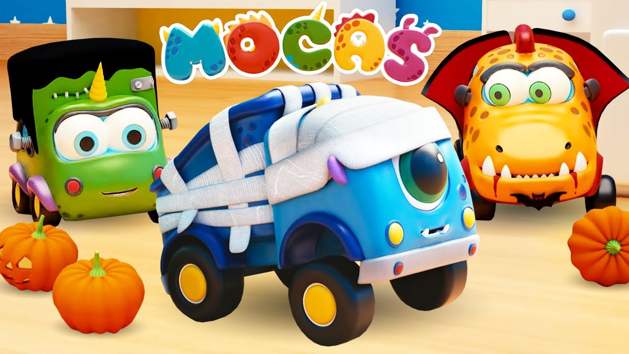 Halloween Cartoons: MOCAS - Little Monster Cars - Trucks, Cranes, Buses ...