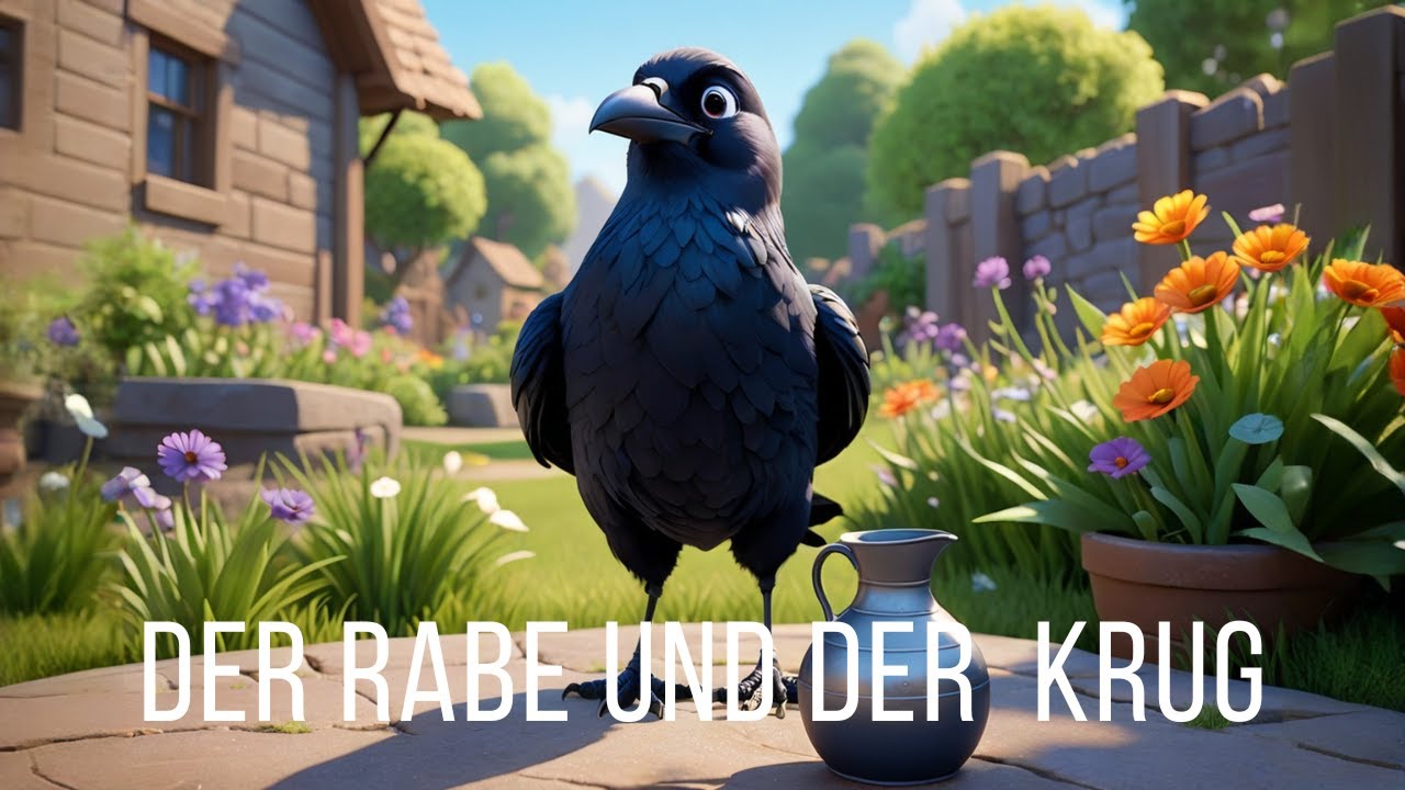 Fabeln für Kinder - Der Rabe und der Krug - YouTube