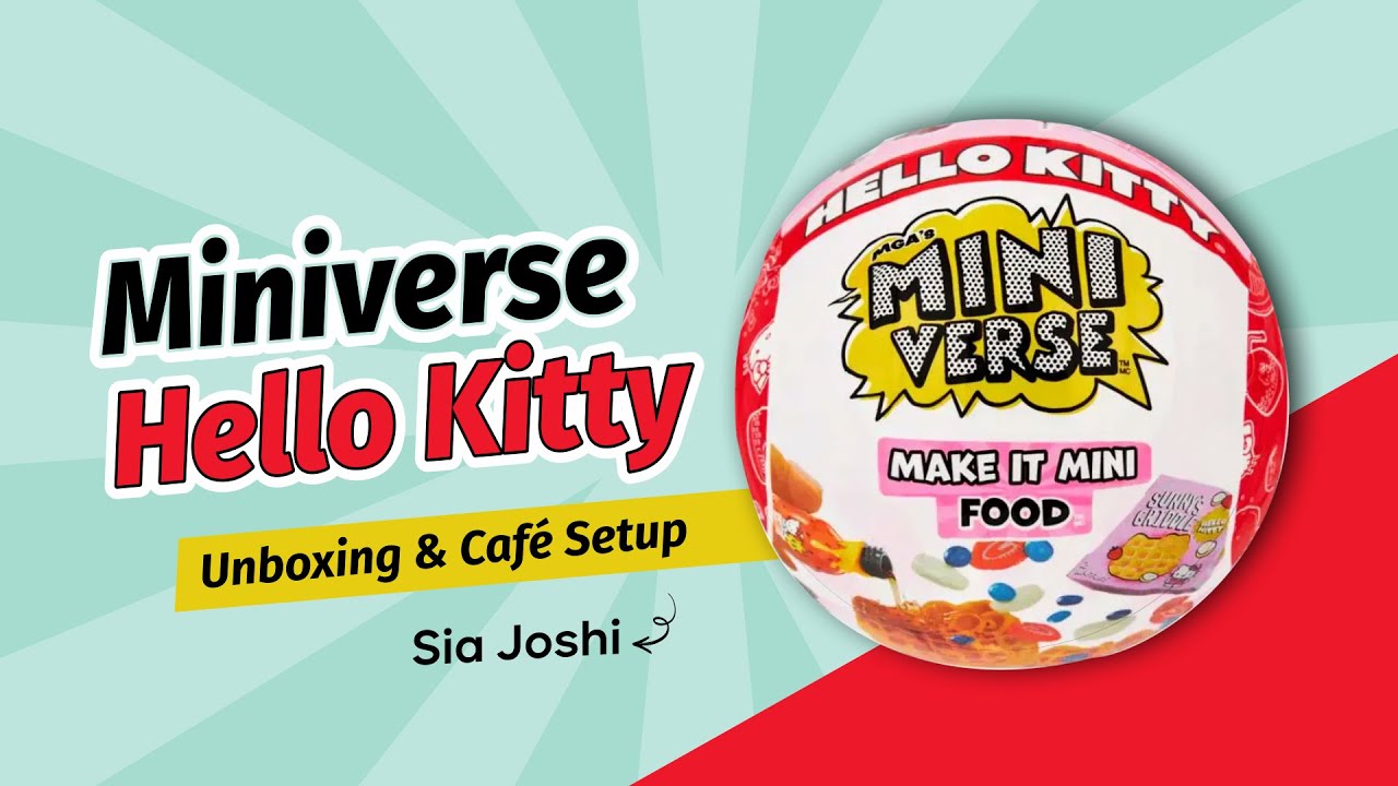 Miniverse Hello Kitty | Unboxing and Café Setup - YouTube