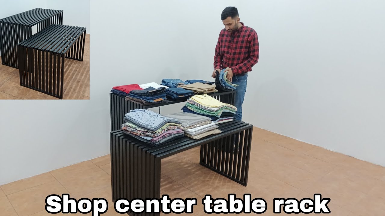 Heavy duty center table stand for your shop - YouTube