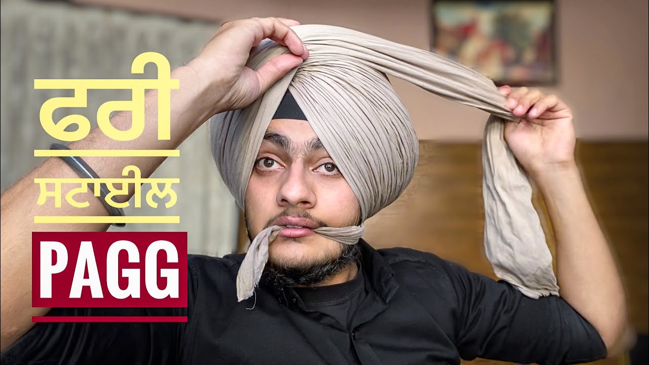 How to tie a Jassar style pagg || Wattan wali free style pagg || Sardar ...