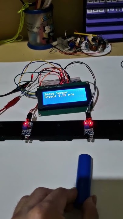 Speed measurement with arduino using IR distance sensors - YouTube