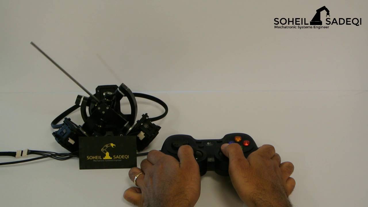 Spherical Parallel Manipulator (Agile Eye) - YouTube