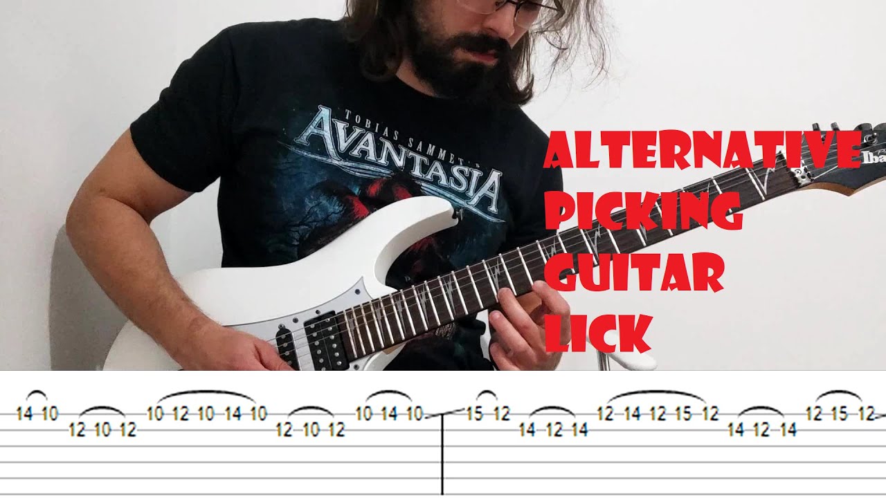 Alternate Picking Guitar Lick Exercise - YouTube
