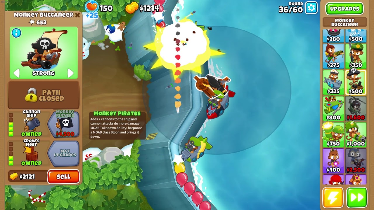 Bloons TD 6 - Flooded Valley - Medium - Reverse - YouTube