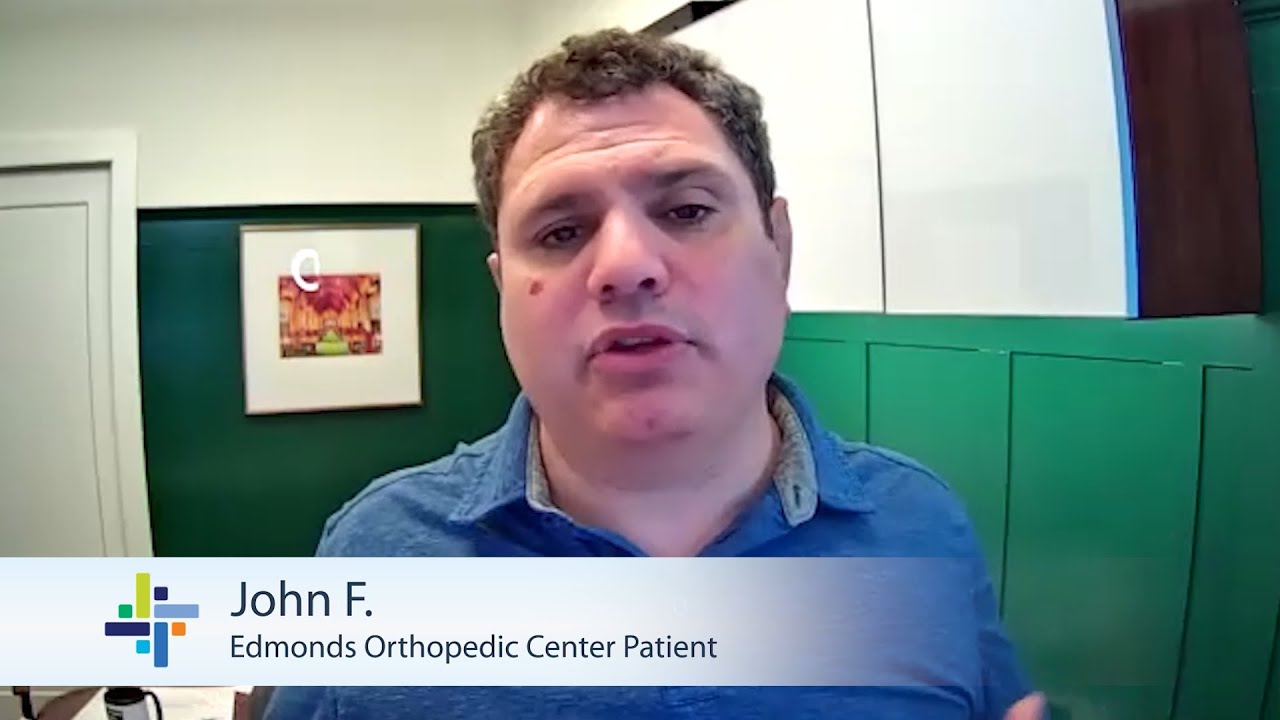 Patient Testimonial | John F. | Edmonds Orthopedic Center - YouTube