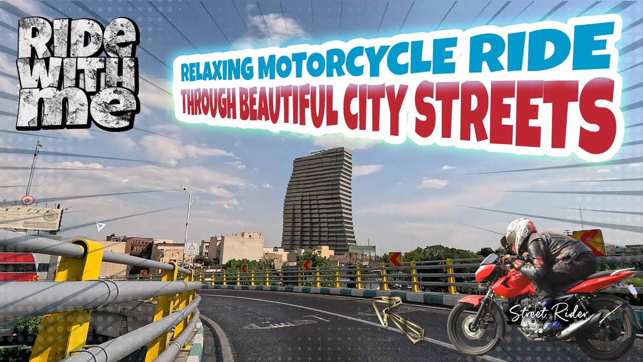 🌆🏍️ Relaxing Motorcycle Ride Through Beautiful City Streets | Relaxing ...
