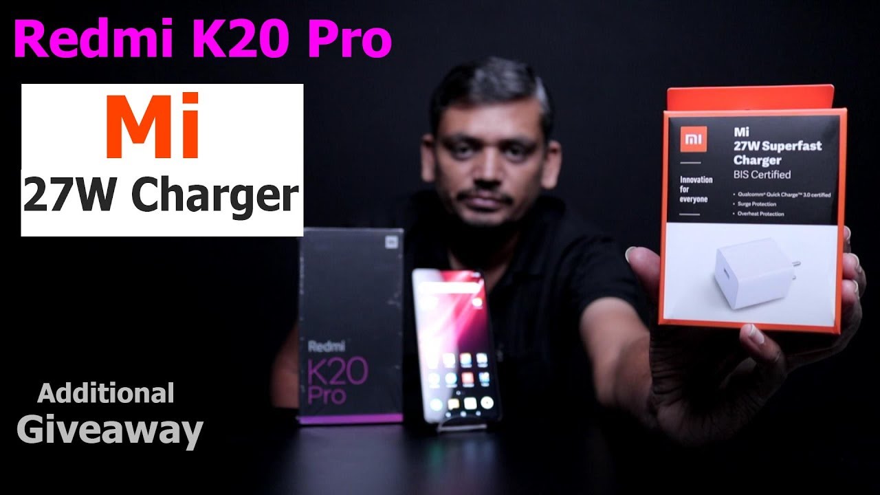 Redmi K20 Pro 27W Charging Test & Mi 27W Charger Unboxing - YouTube