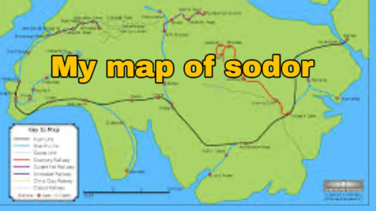My map of sodor (part 1) the mainline - YouTube