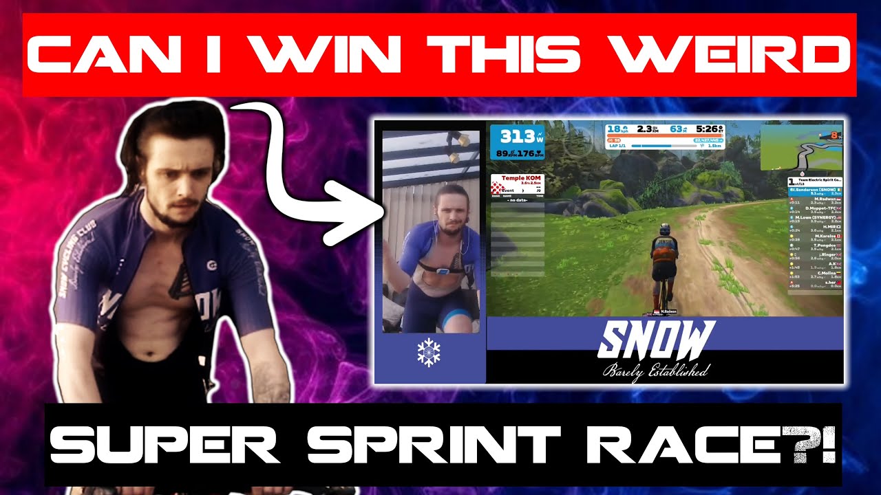 Can I WIN this WEIRD super sprint mixed category Zwift race?! - YouTube