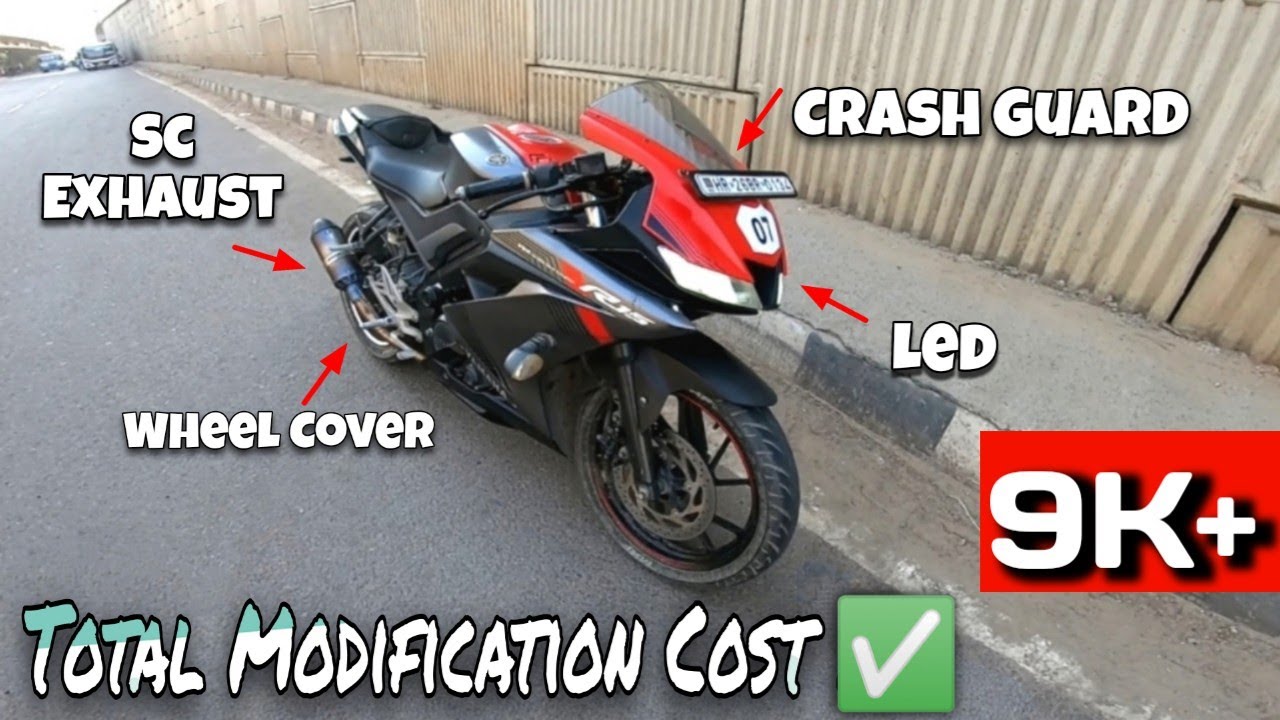 My Bike Total Modification Cost💲 | R15 V3 Total Modification Cost 9k ...