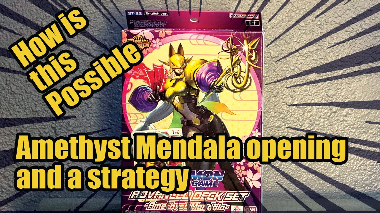 Amethyst Mendalla Digimon tcg box opening and strategy for otk - YouTube