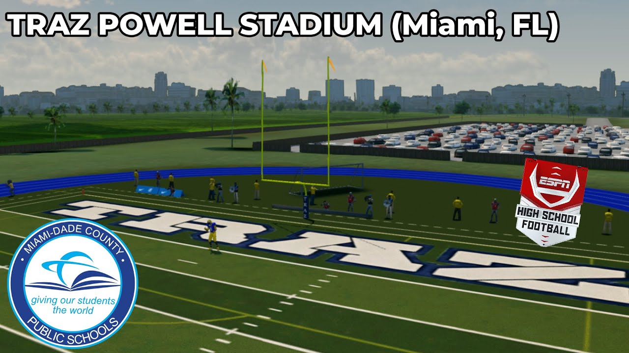 Traz Powell Stadium Tour (Miami, FL) | High School Football Mod 14 ...