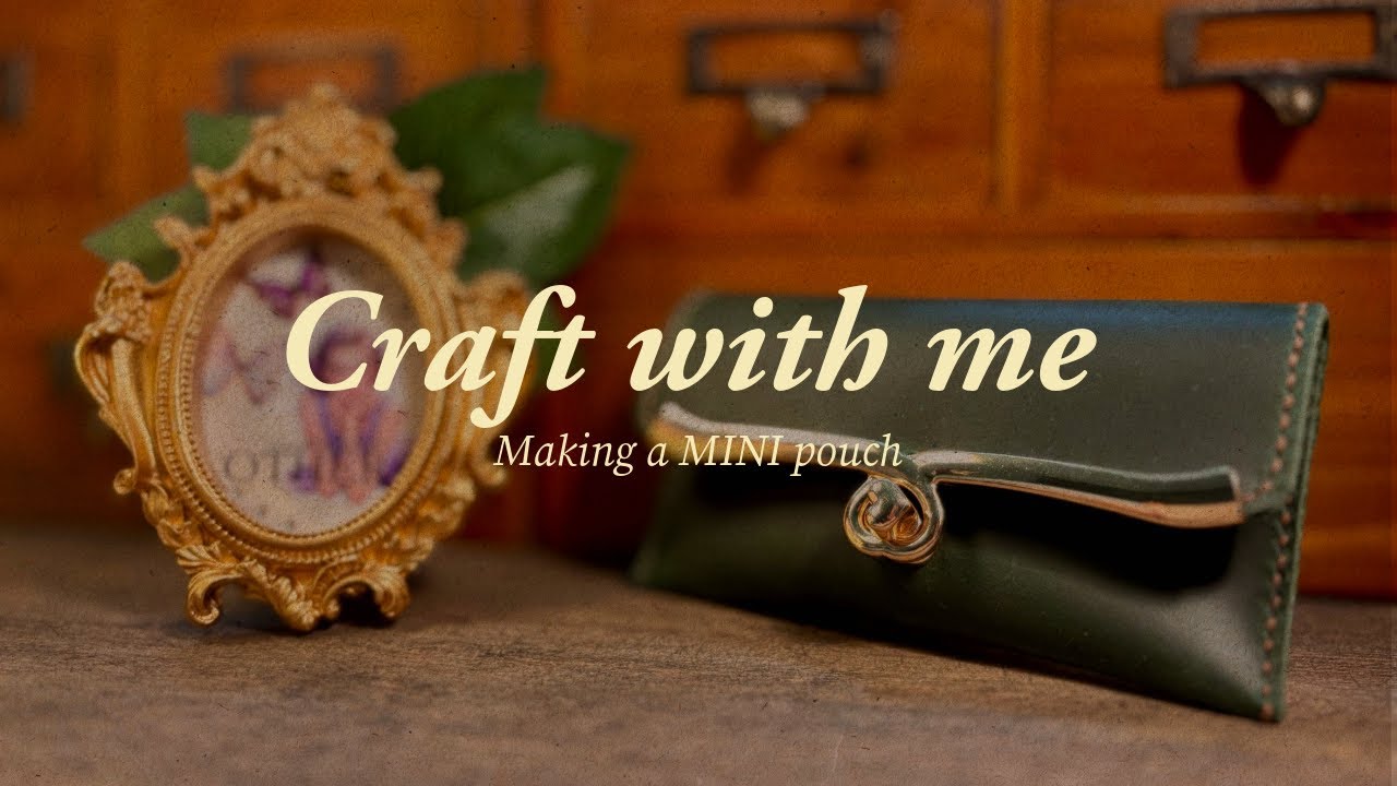 [Craft with me] Making a mini pouch 👝 - YouTube