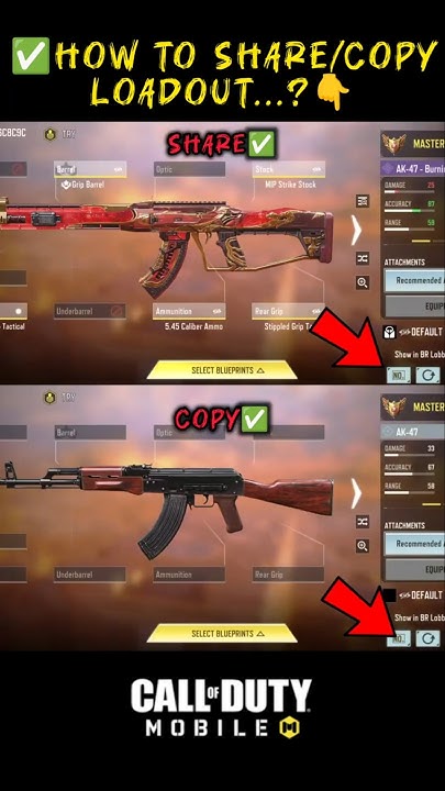 How To Share/Copy Loadout Settings in CODM BR 💯🔥Codmobile🤕CODM Pro Setting #shorts #codmbr #codm ...
