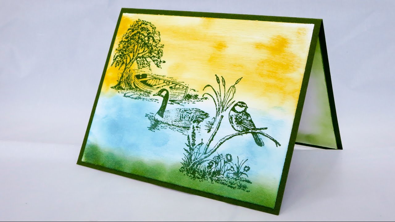Stamp Masking Card Tutorial - YouTube