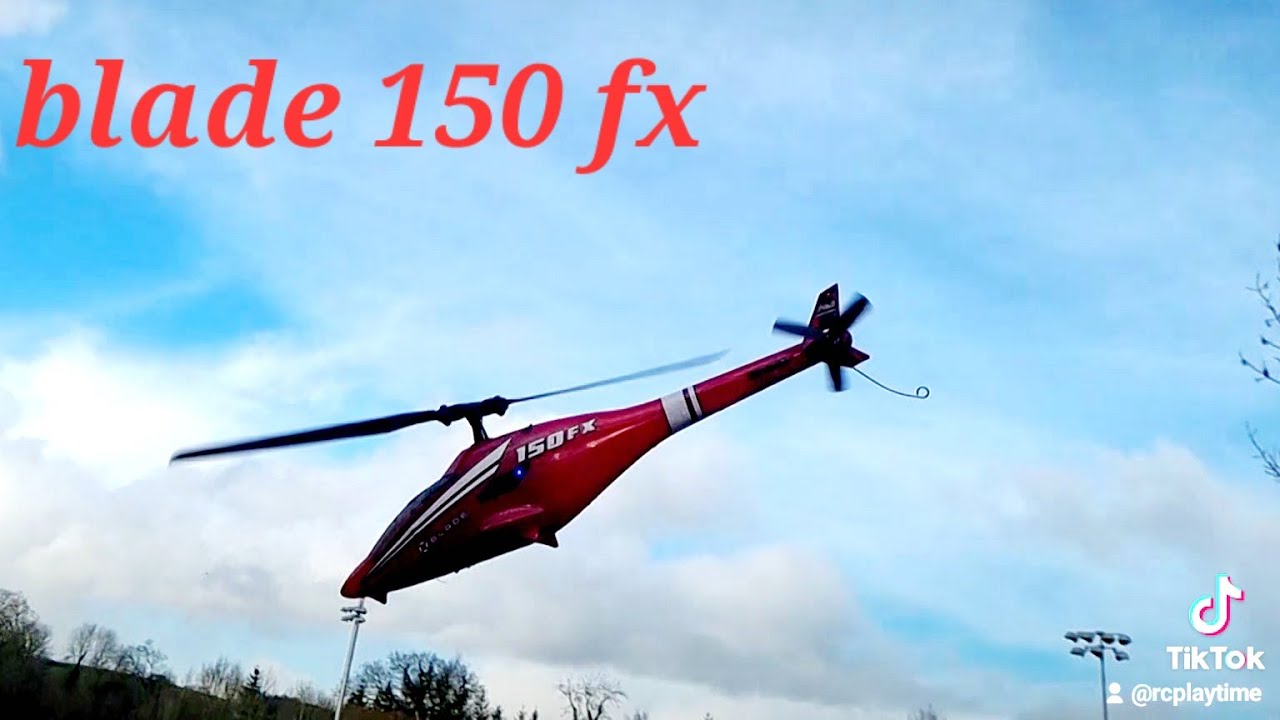 horizon hobby- blade 150 fx - first ever outside flight. - YouTube