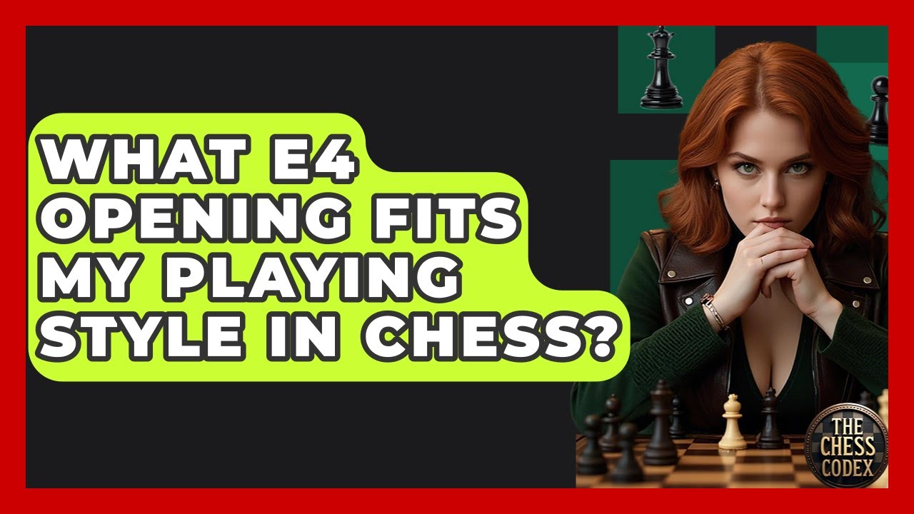 What E4 Opening Fits My Playing Style In Chess? - The Chess Codex - YouTube