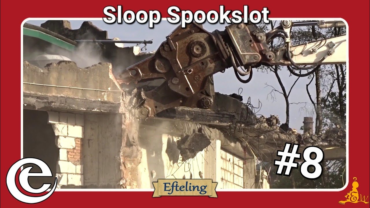 [#Efteling] De ECHTE sloop van Spookslot is begonnen ⚒️ - YouTube
