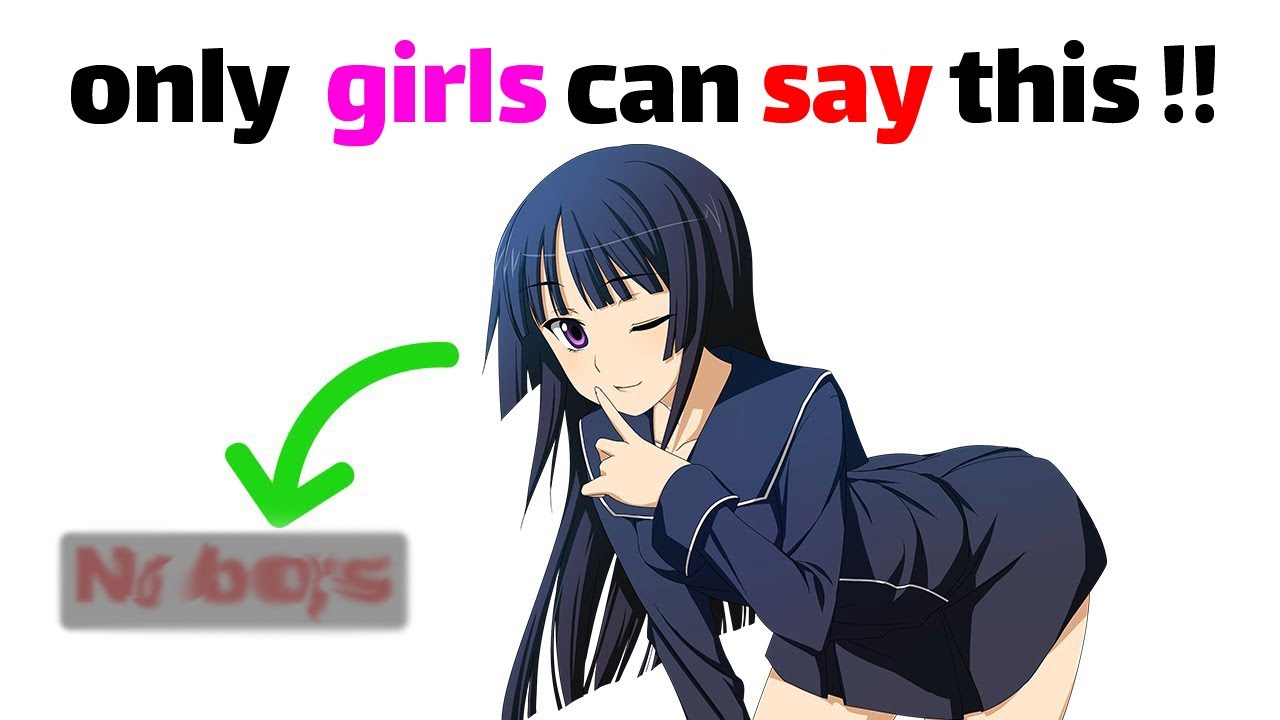 Only Girls Can Say This Word 😳🤫 Youtube