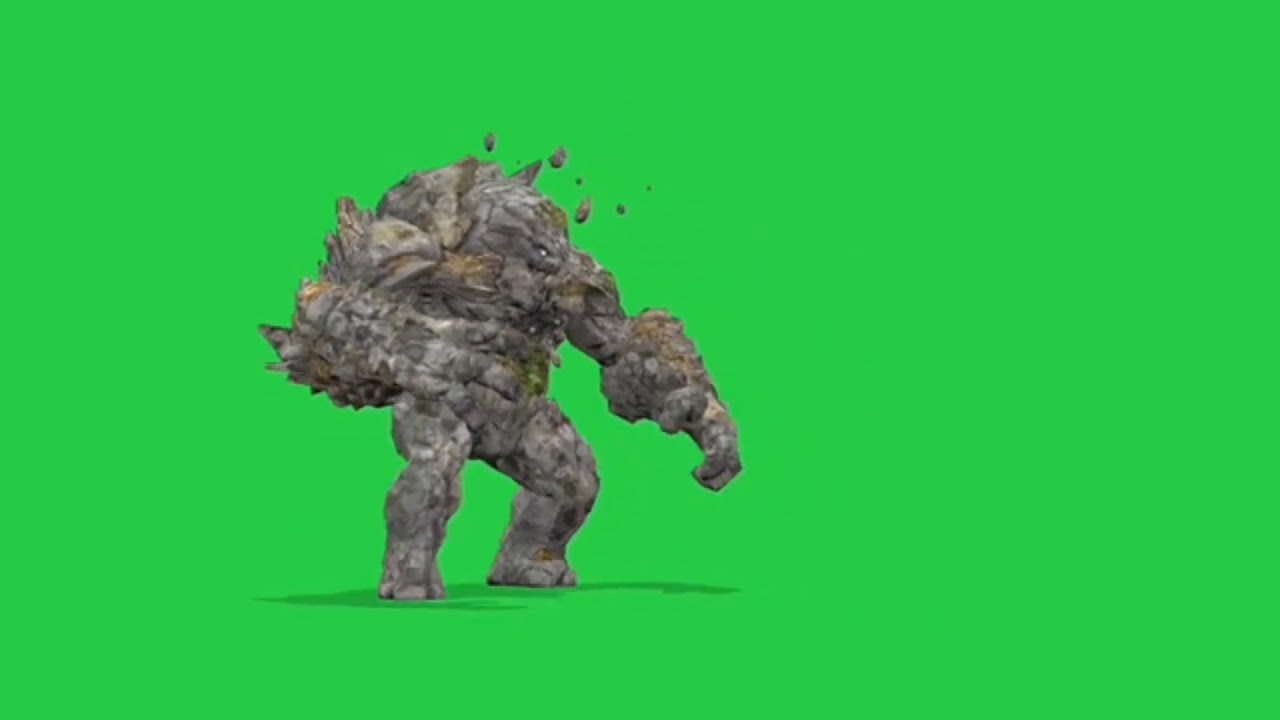 monster green screen - YouTube