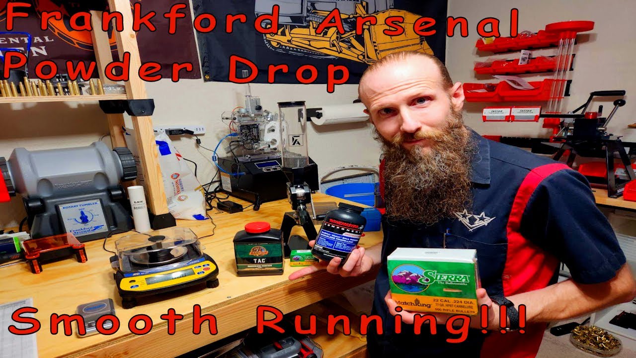 Prepping powder! Frankford Arsenal Bench Top Powder Measure. - YouTube