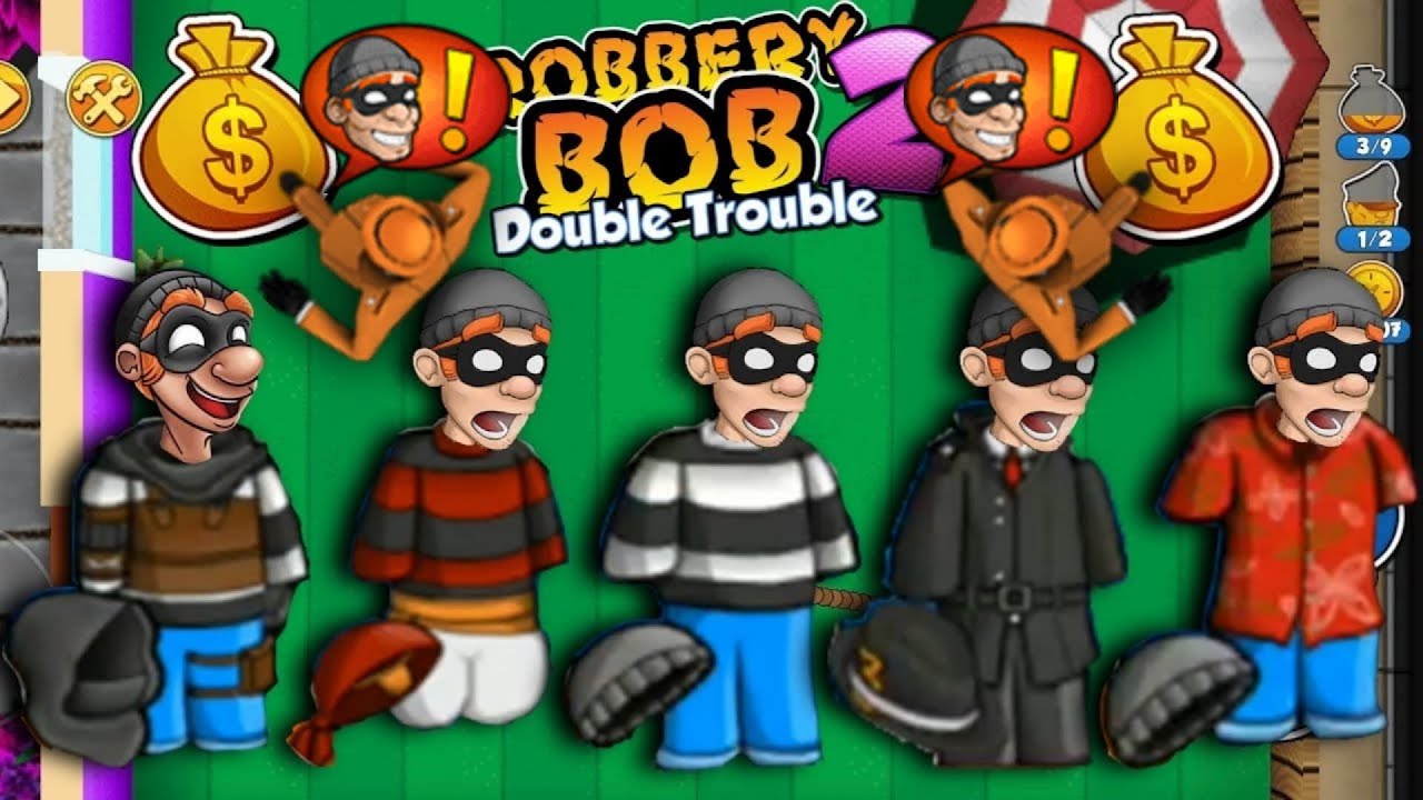 Robbery Bob 2 - All Costumes Funny Gameplay Part 359 - YouTube