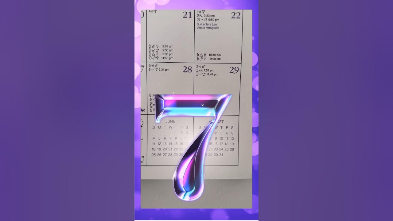 Numerology Universal 7 Day!🪻 7/29/23 As Within, So Without - YouTube