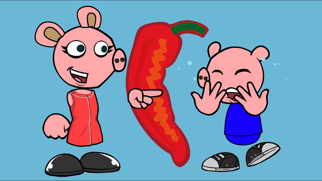Peppa Pig Puts A Ghost Pepper In George's Food/Grounded - YouTube