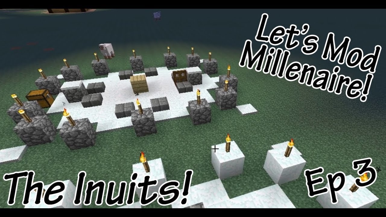 Minecraft Let's Mod Millenaire: The Inuits! episode 3 - YouTube