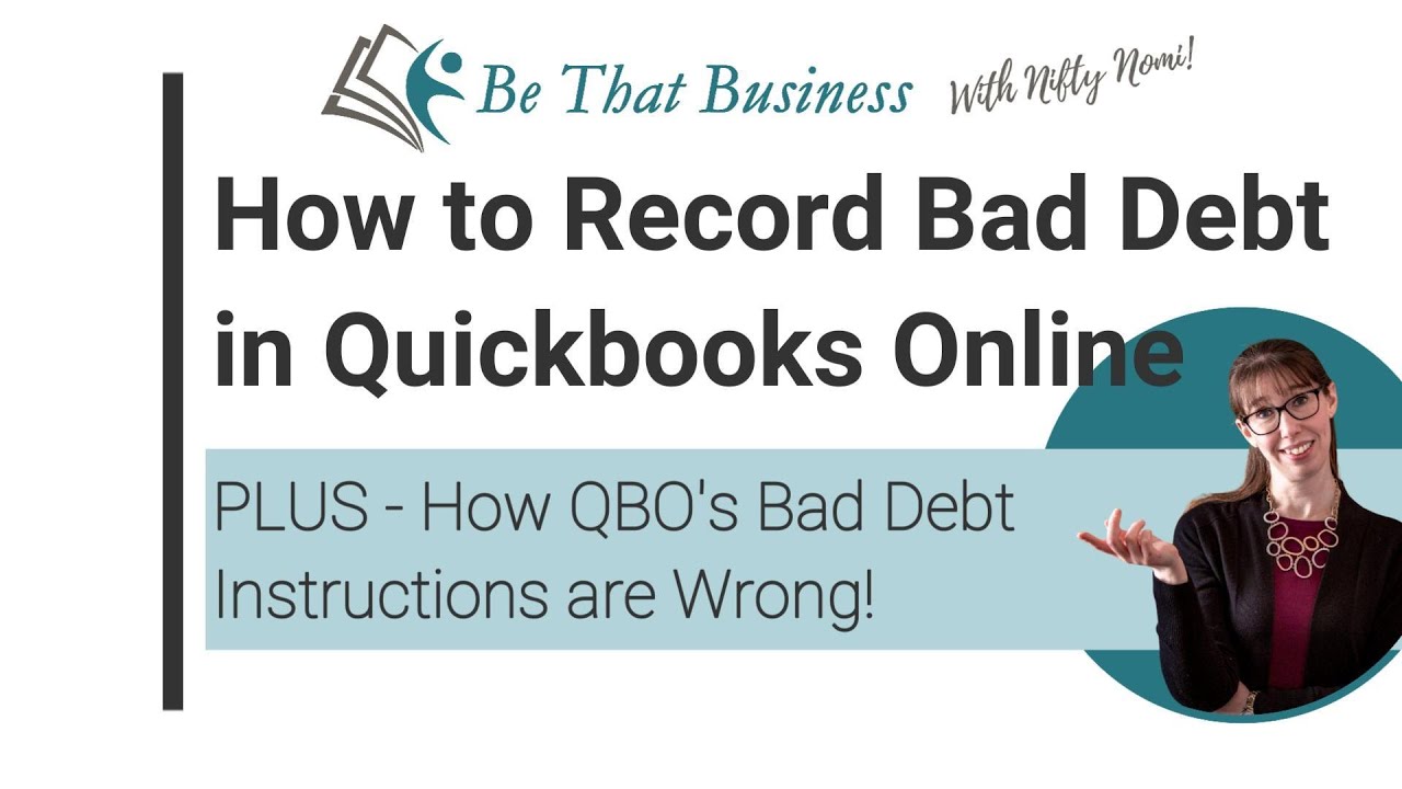 How to Record Bad Debt on Quickbooks Online QBO (Partial Payment + HST ...