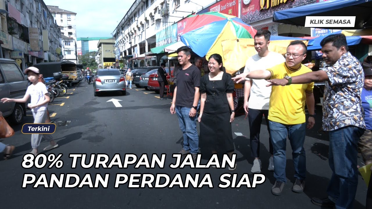 Kerja turapan jalan Pandan Perdana siap 80 peratus - YouTube