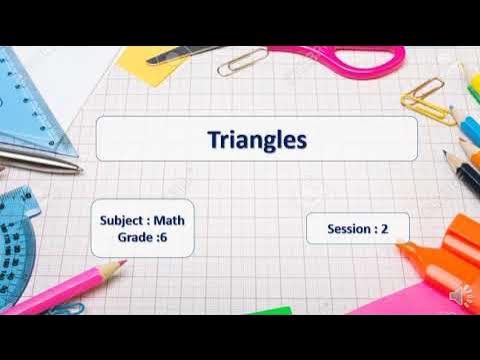 Triangles - Grade 6 - session2 - YouTube