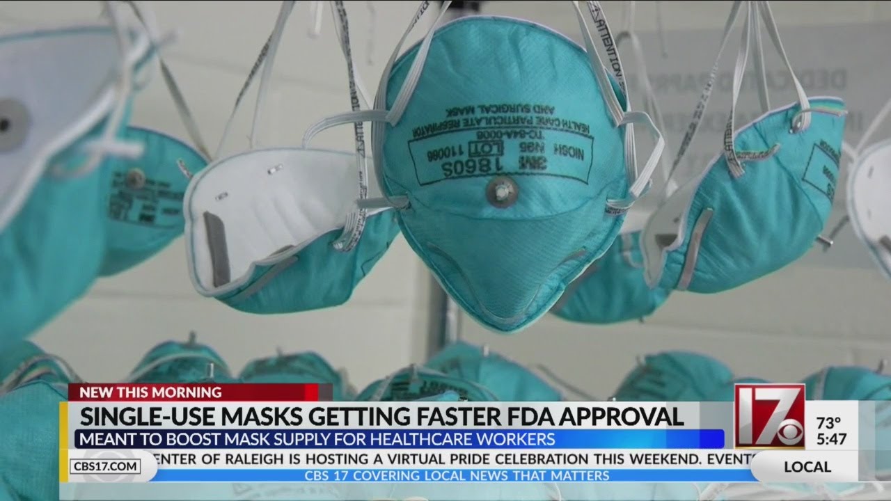 Single-use masks getting faster FDA approval - YouTube