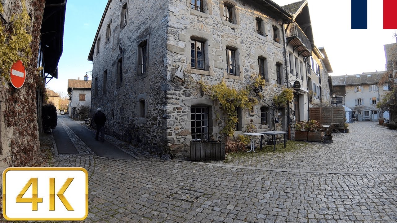 Walking tour in Nernier, France | Winter 2021【4K】 - YouTube