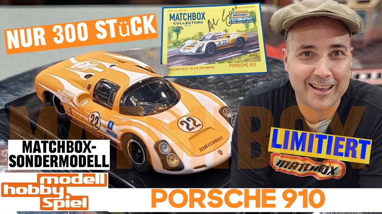 Weltpremiere - Matchbox Sondermodell Porsche 910 vom Designer Abraham ...