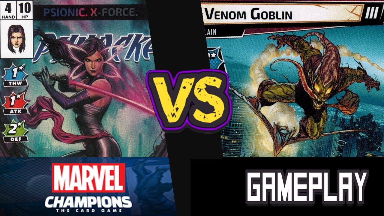 PSYLOCKE vs. VENOM GOBLIN (Expert) Marvel Champions Playthrough - YouTube