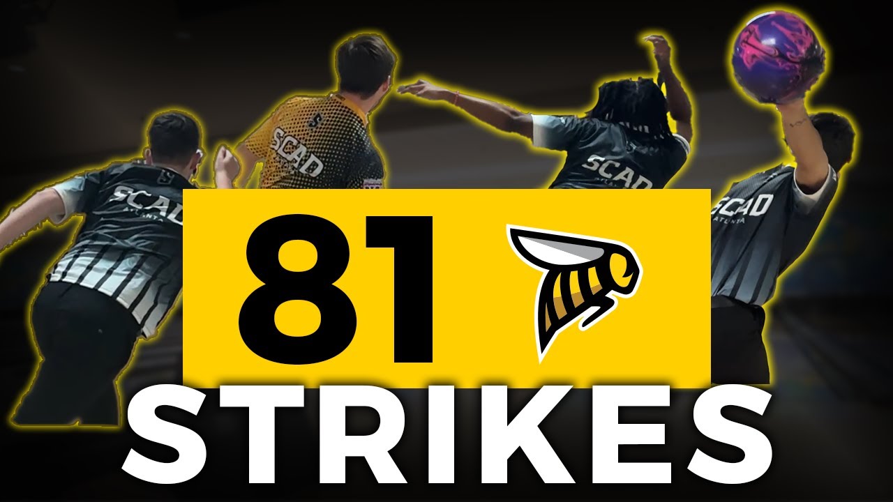 81 STRIKES from SCAD ATL Bowling Team! CRAZY EPIC Strike Compilation ...