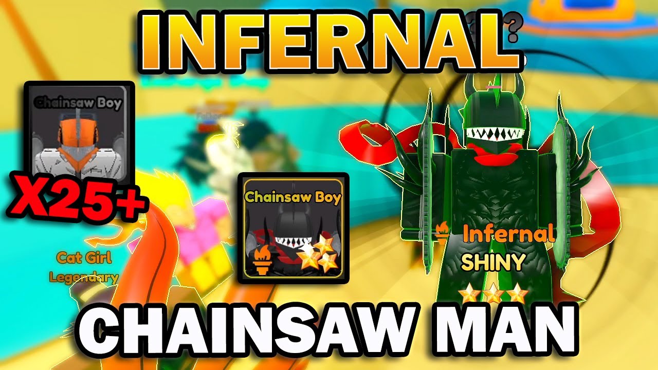 Infernal 3 Star Shiny Chainsaw Man Over 25 Secrets 3 Otherworldly in ...