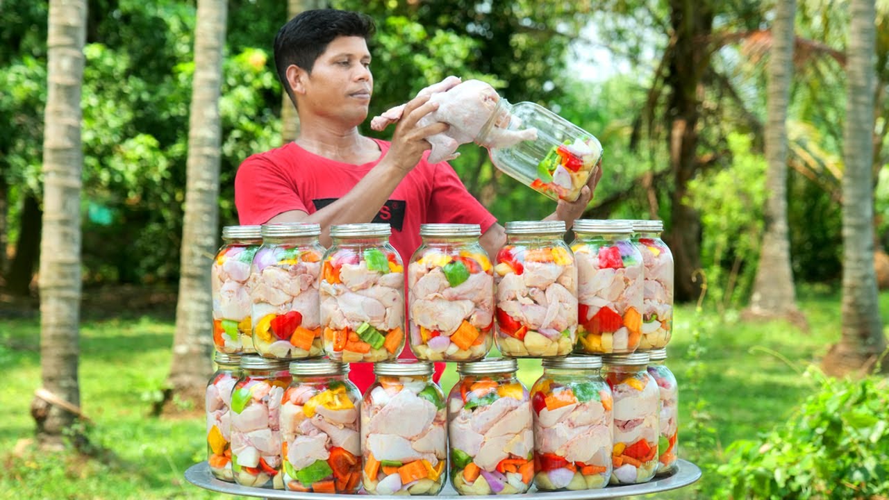 GLASS JAR CHICKEN | Tender and Juicy Chicken Cooked In a Glass Jar ...