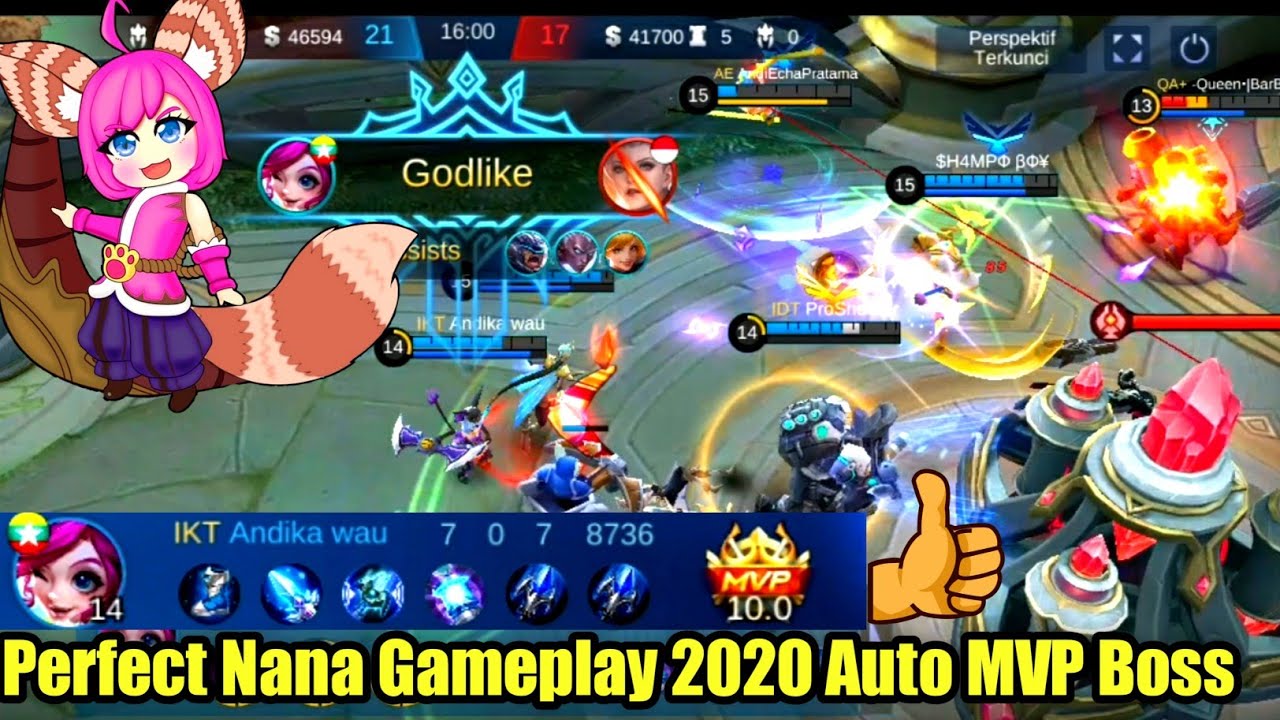 Perfect Nana Gameplay 2020 New Build Auto MVP Boss - Mobile Legend ...