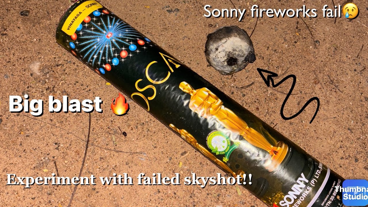 Bursting skyshot shell in open Area. Oscar - Sonny fireworks.Big blast💥 ...